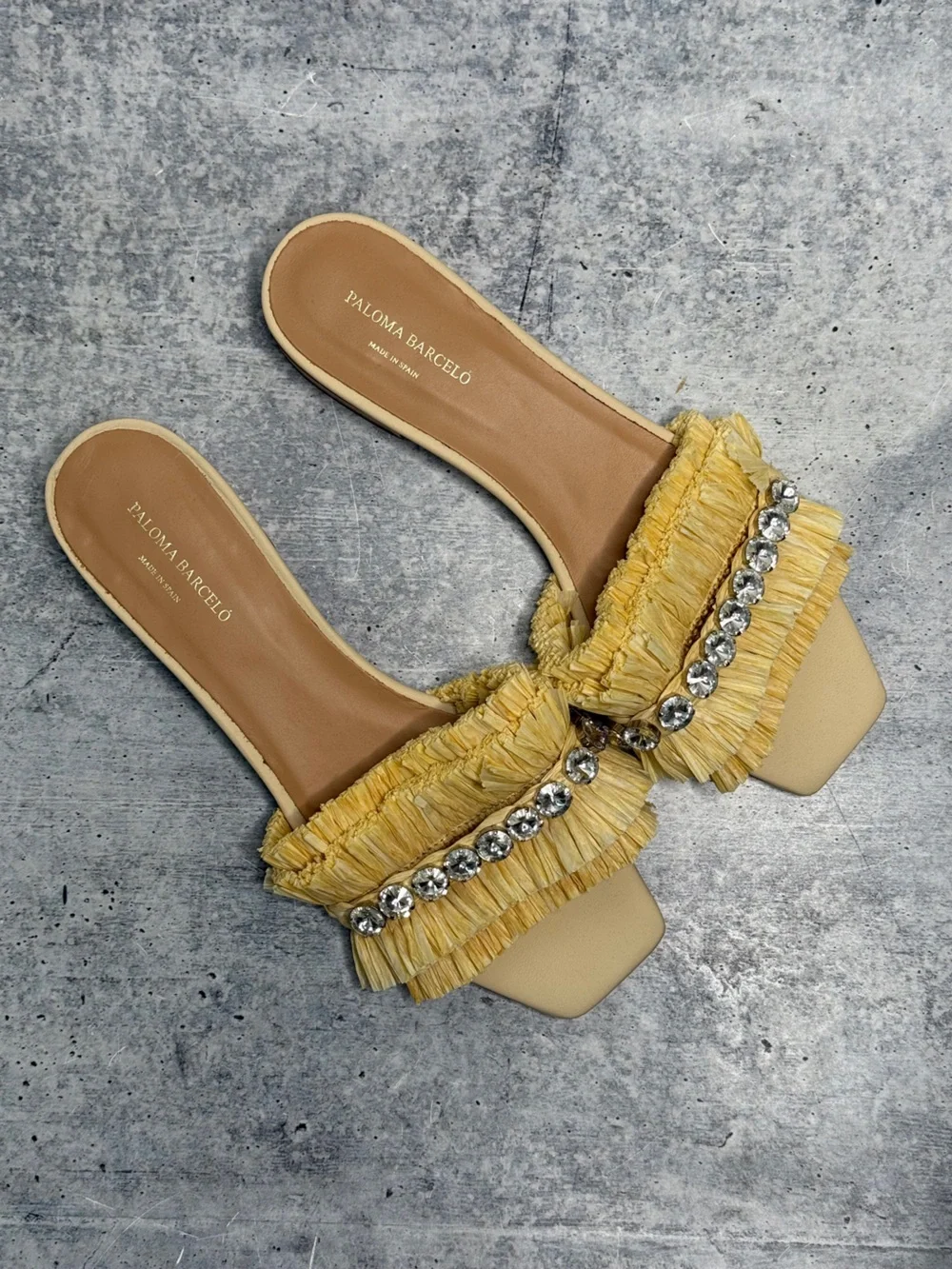 Anthropologie | Shoes | Anthropologie Paloma Barcelo Raffia Slide ...